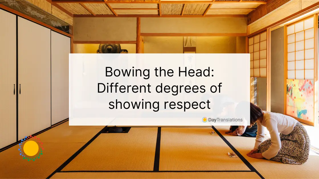 Bowing the Head – Different degrees of showing respect